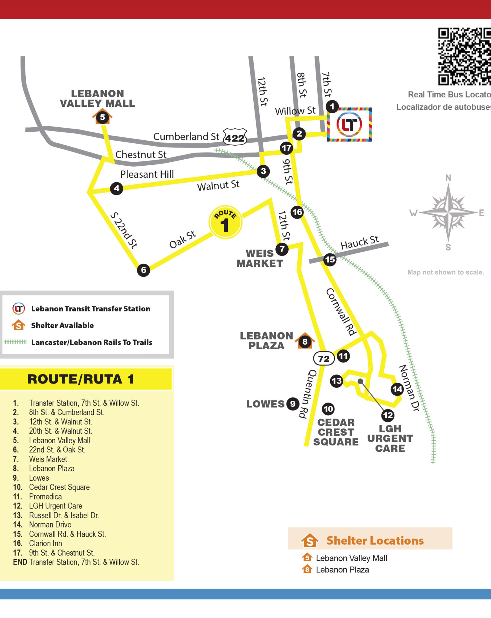 Bus Routes in Lebanon County - Lebanon Transit | Public Transportation ...