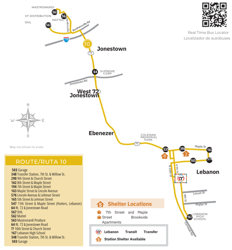 Bus Routes in Lebanon County - Lebanon Transit | Public Transportation ...
