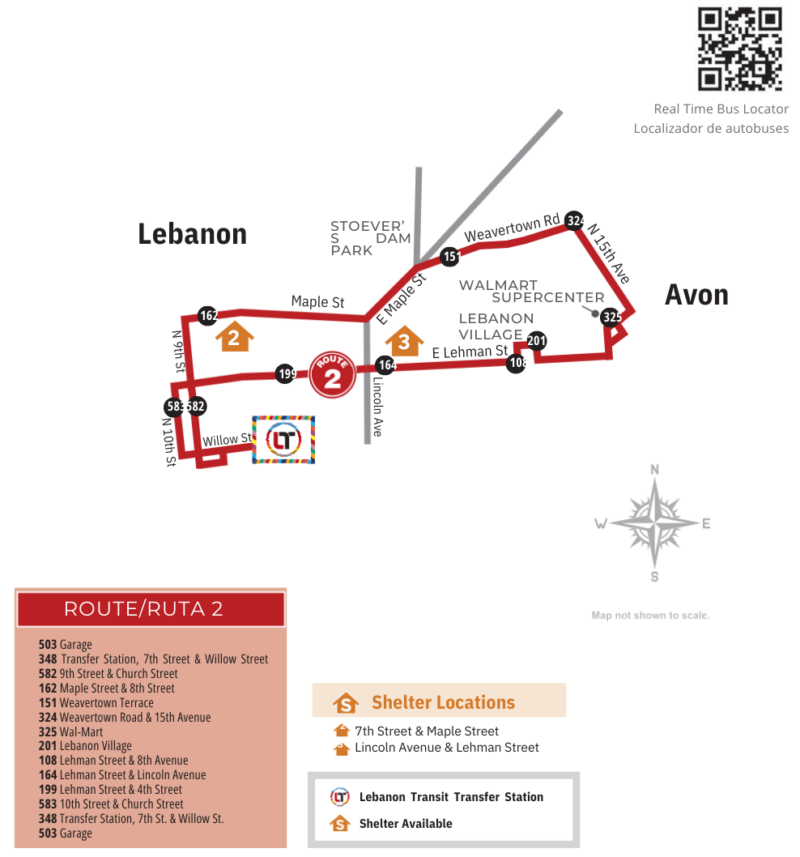 Bus Routes in Lebanon County - Lebanon Transit | Public Transportation ...