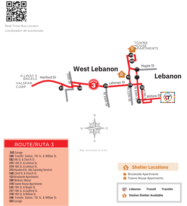 Bus Routes in Lebanon County - Lebanon Transit | Public Transportation ...