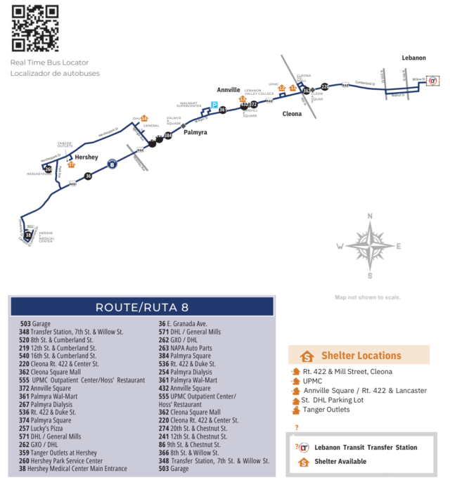 Bus Routes in Lebanon County - Lebanon Transit | Public Transportation ...