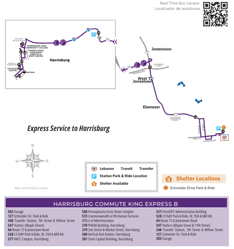 Bus Routes in Lebanon County - Lebanon Transit | Public Transportation ...